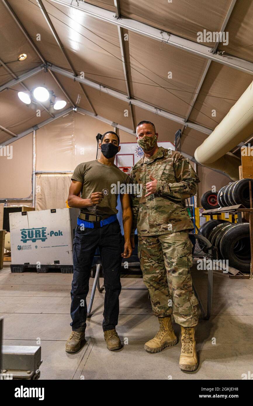 332d AEW Command Chief Dennis Fuselier spends time with Airmen of the ...
