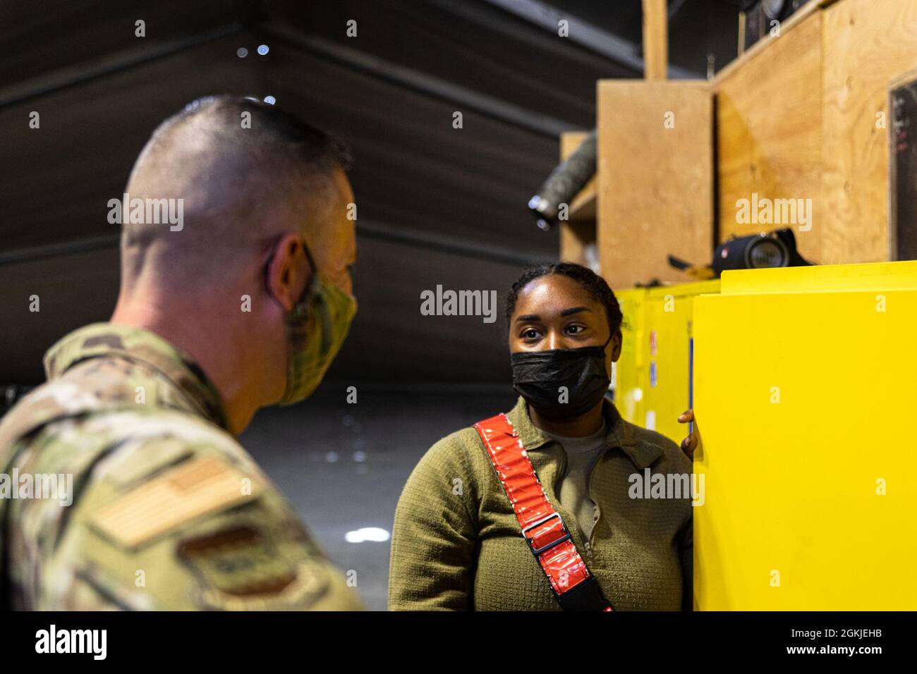332d AEW Command Chief Dennis Fuselier spends time with Airmen of the ...