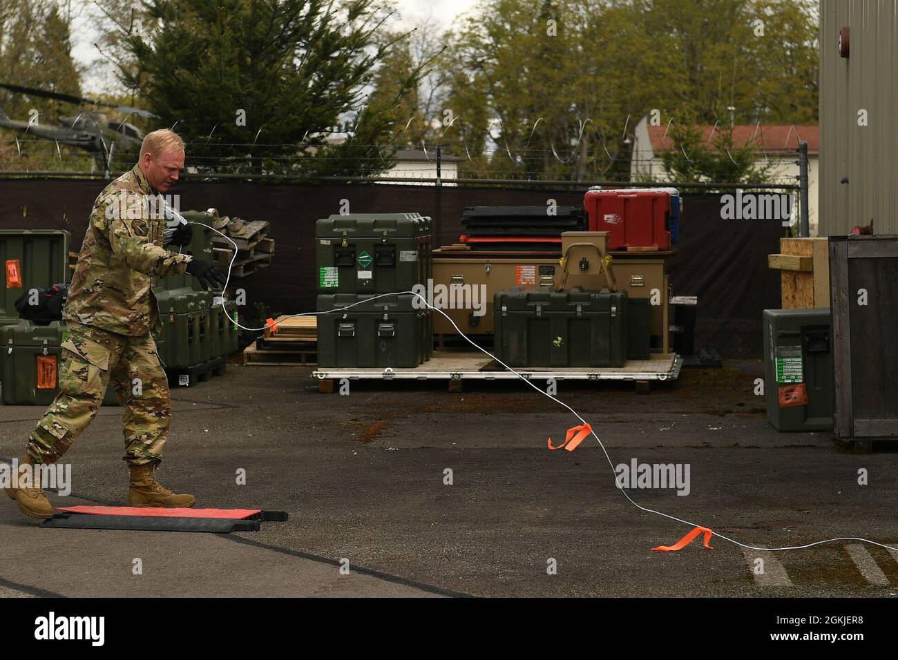 The 242nd Combat Communications Squadron conducts a field readiness ...