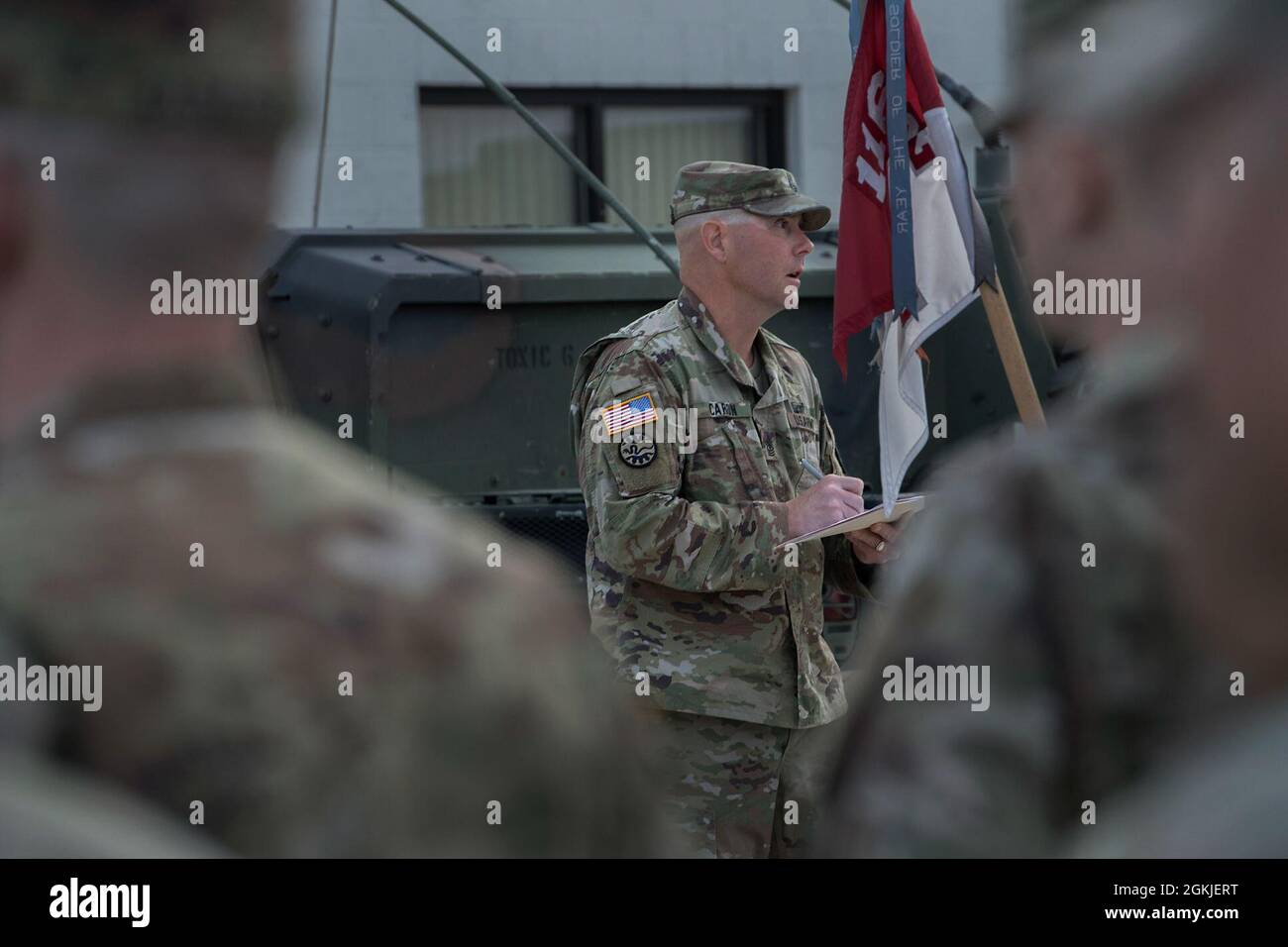 Idaho Army National Guard 1st.Sgt. Robert Caron of Charlie Company ...