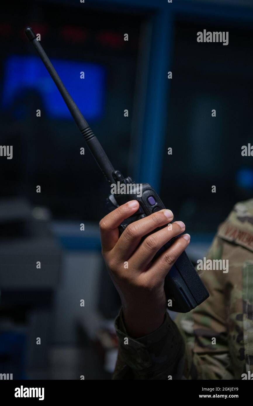 Staff Sgt. Lesley VanderWoude, a command post controller for the ...