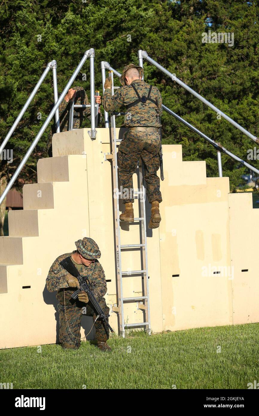 U.S. Marines with The Basic School complete the Grunt Works Maneuver ...