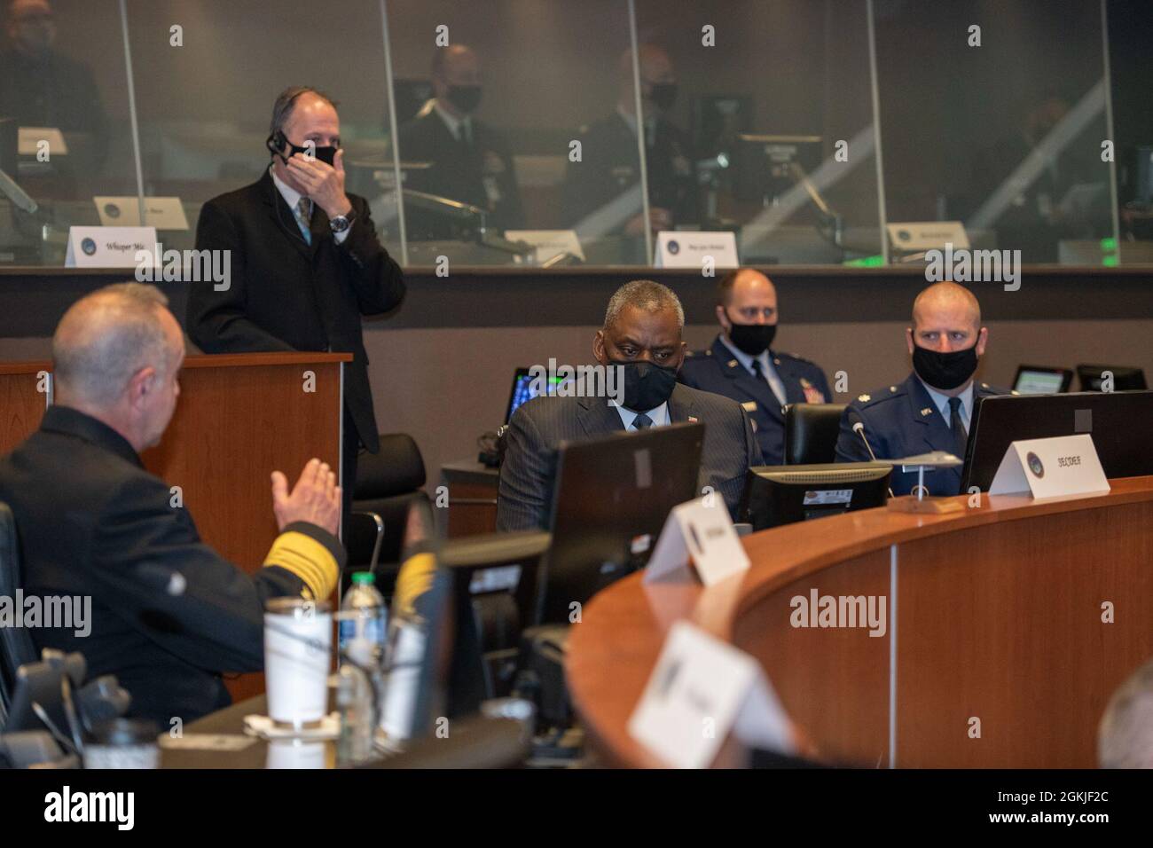Secretary of Defense Lloyd J. Austin III, visits U.S. Strategic Command ...