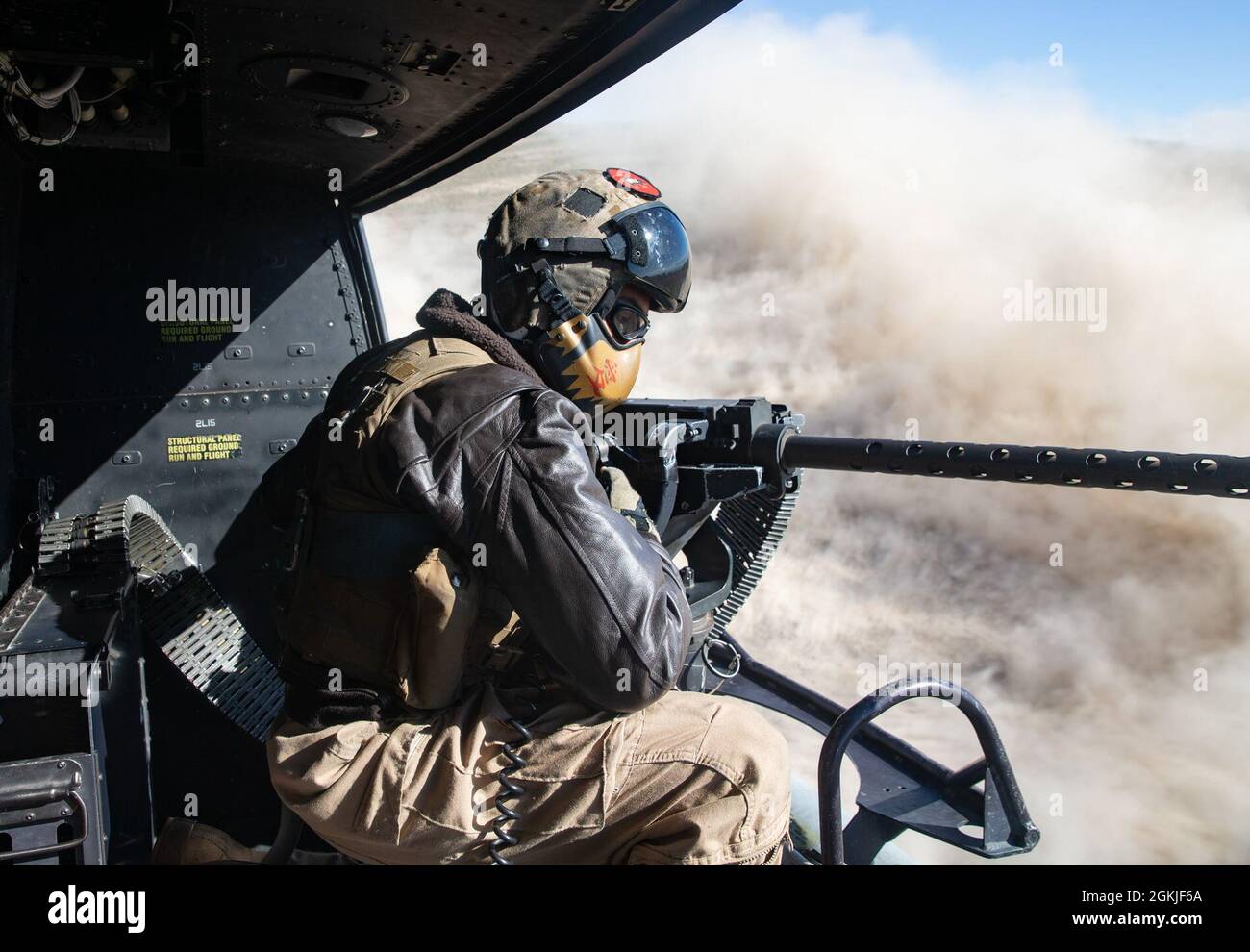 U.S. Marine Corps Sgt. Sergio Ramos, a crew chief with Marine Light ...