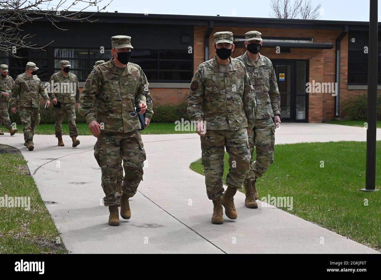 From left: U.S. Air Force Col. Mitch Johnson, commander, 119th Wing ...