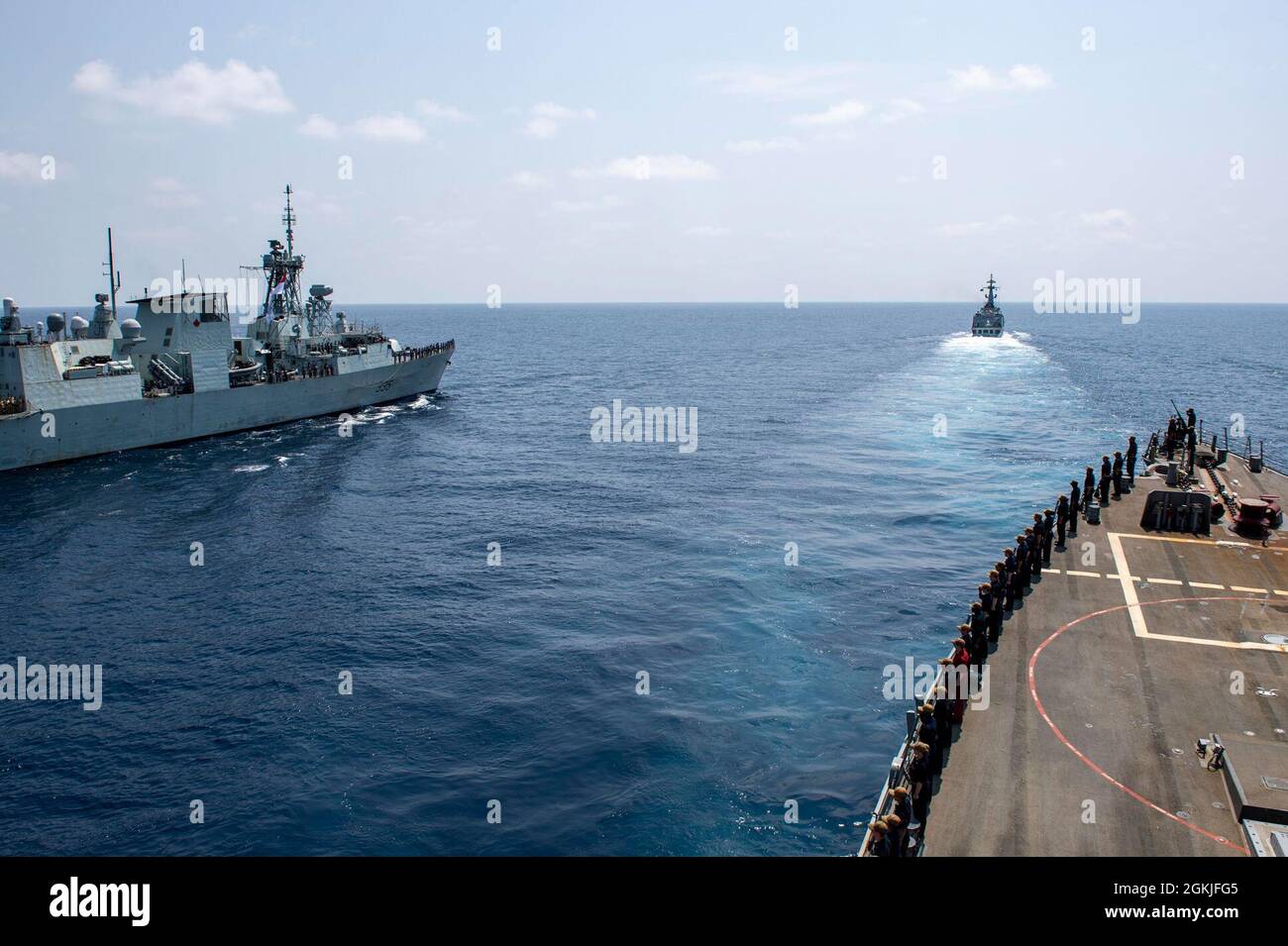 ARABIAN SEA (May 2, 2021) – Sailors assigned to guided-missile ...