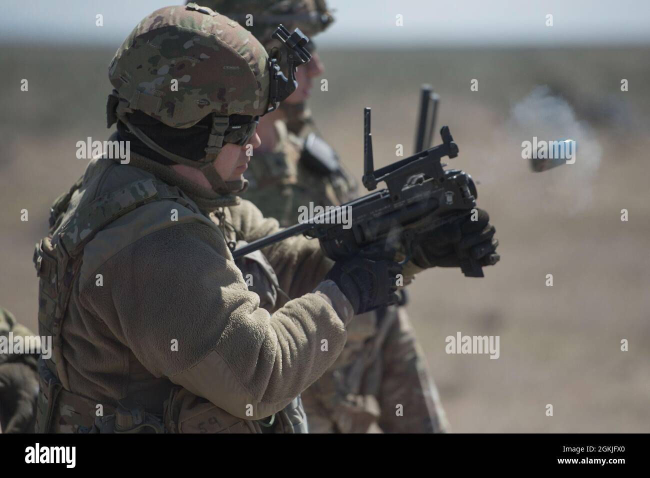 Soldiers from Charlie Company spent Sunday morning firing the M320 ...