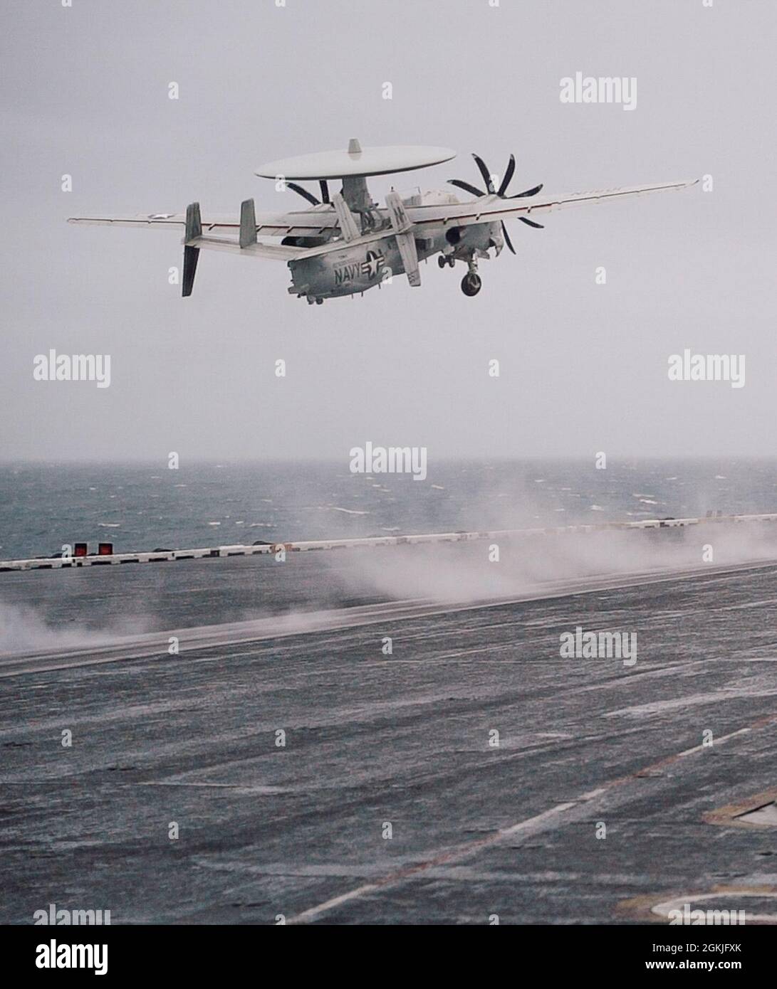 GULF OF ALASKA (May 3, 2021) An E-2C Hawkeye, assigned to the “Liberty ...