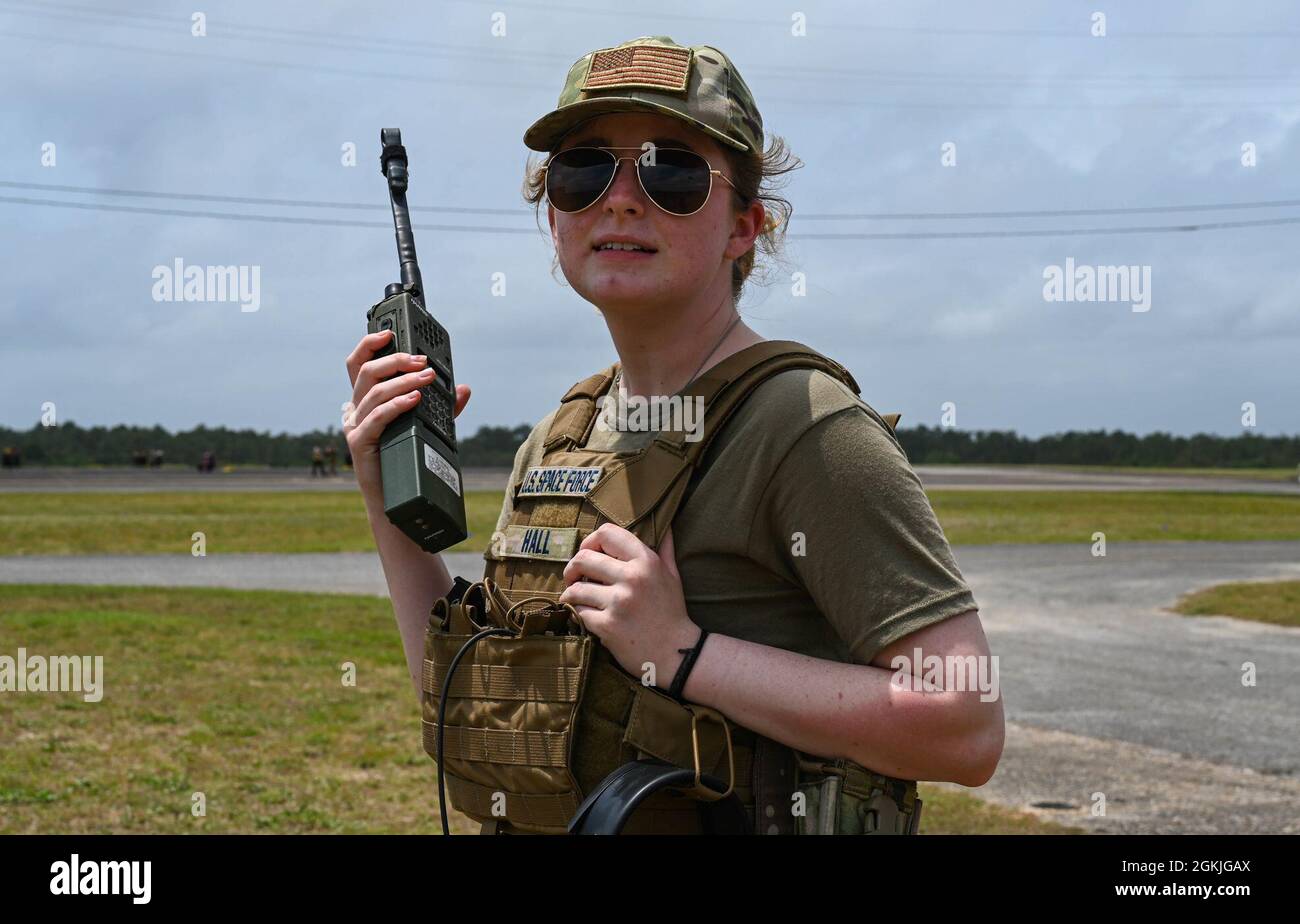 Airman First Class Jessica Hall of the 4th Communications Squadron at ...