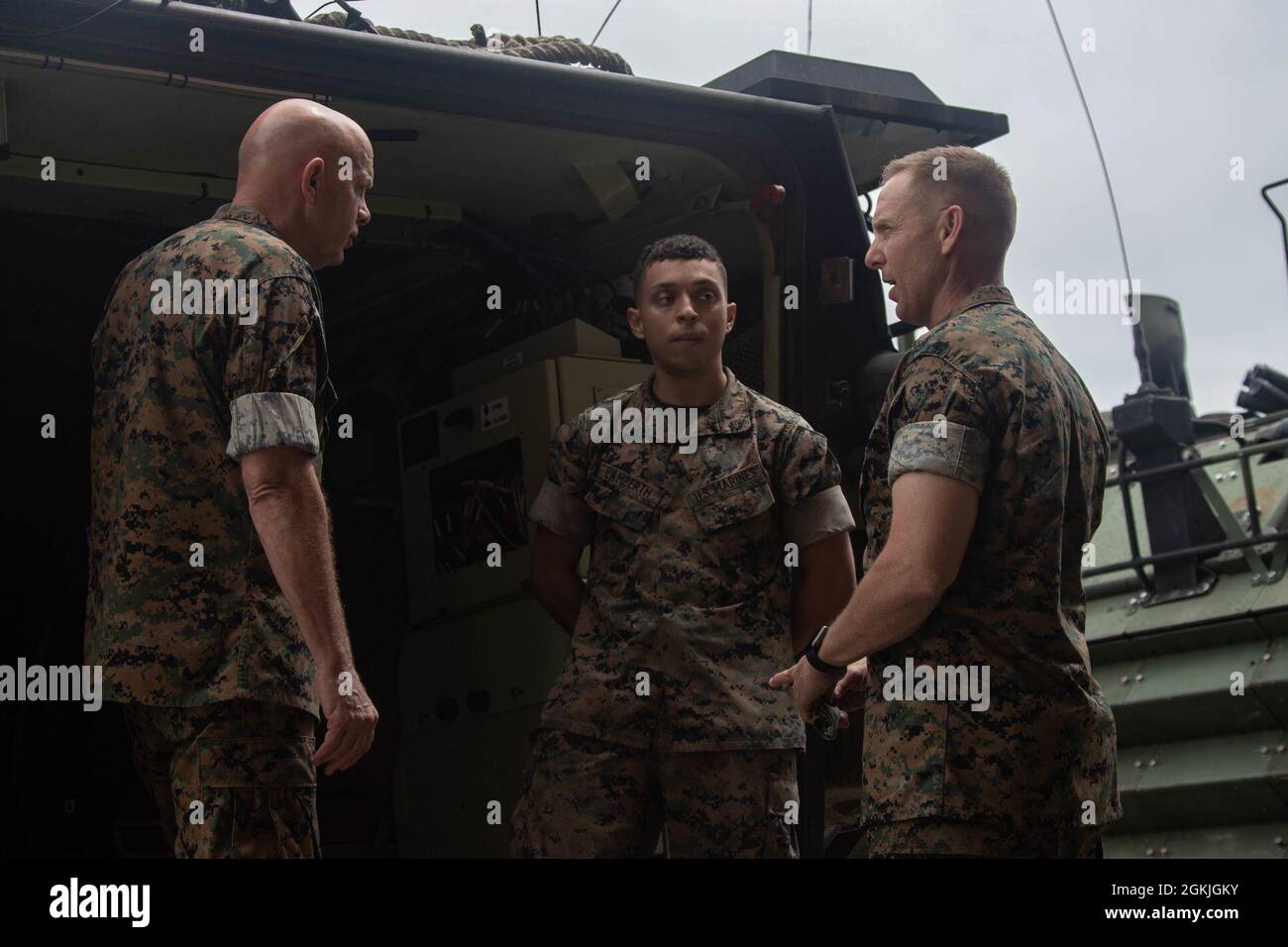 U.S. Marine Corps Lt. Col. Lynn Berendsen, and Cpl. Kerwin Lamberth ...