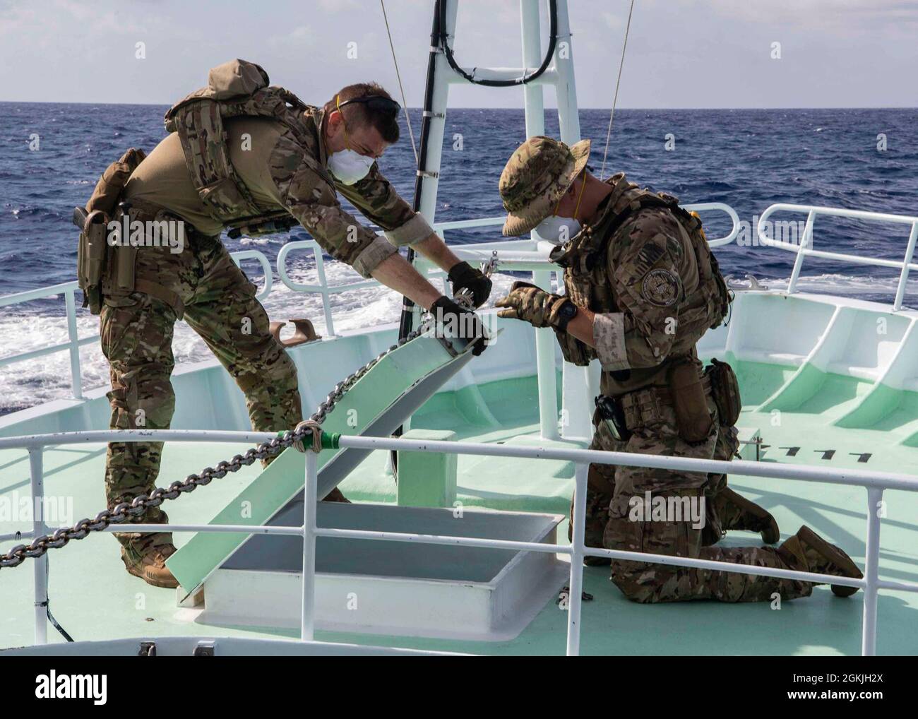 PACIFIC OCEAN (May 3, 2021) Members from U.S. Coast Guard Law ...