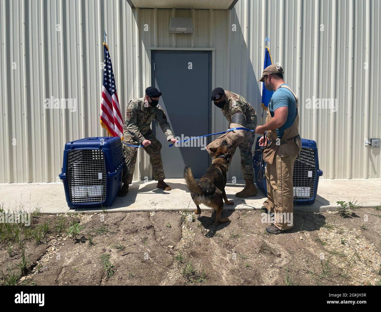 Lt. Col. Matthew Kowalski, 341st Training Squadron commander, (left ...