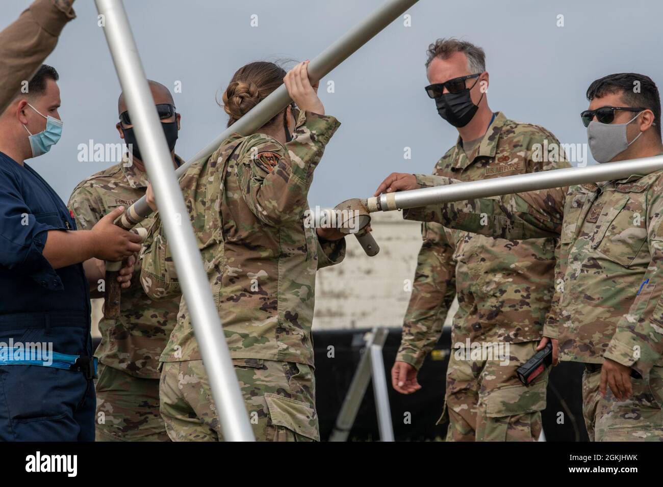 Airmen from the 18th Logistics Readiness Squadron, Petroleum, Oil and ...