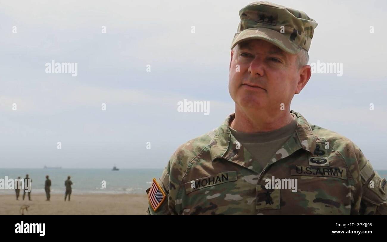 U.S. Army Major Gen. Christopher Mohan, commander of the 21st Theater ...