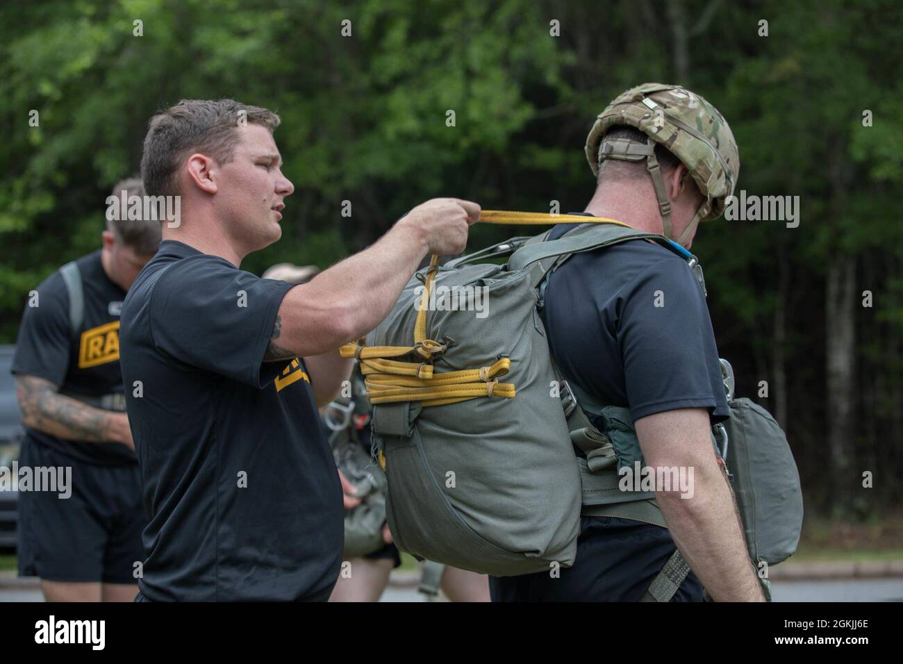 A group of U.S. Army Rangers, assigned to the 5th Ranger Training ...