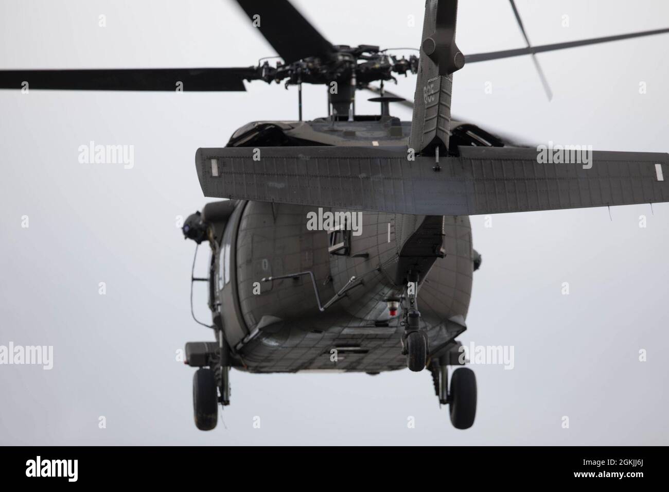A UH-60 Black Hawk Helicopter, assigned to Alpha Company, 1st Battalion ...