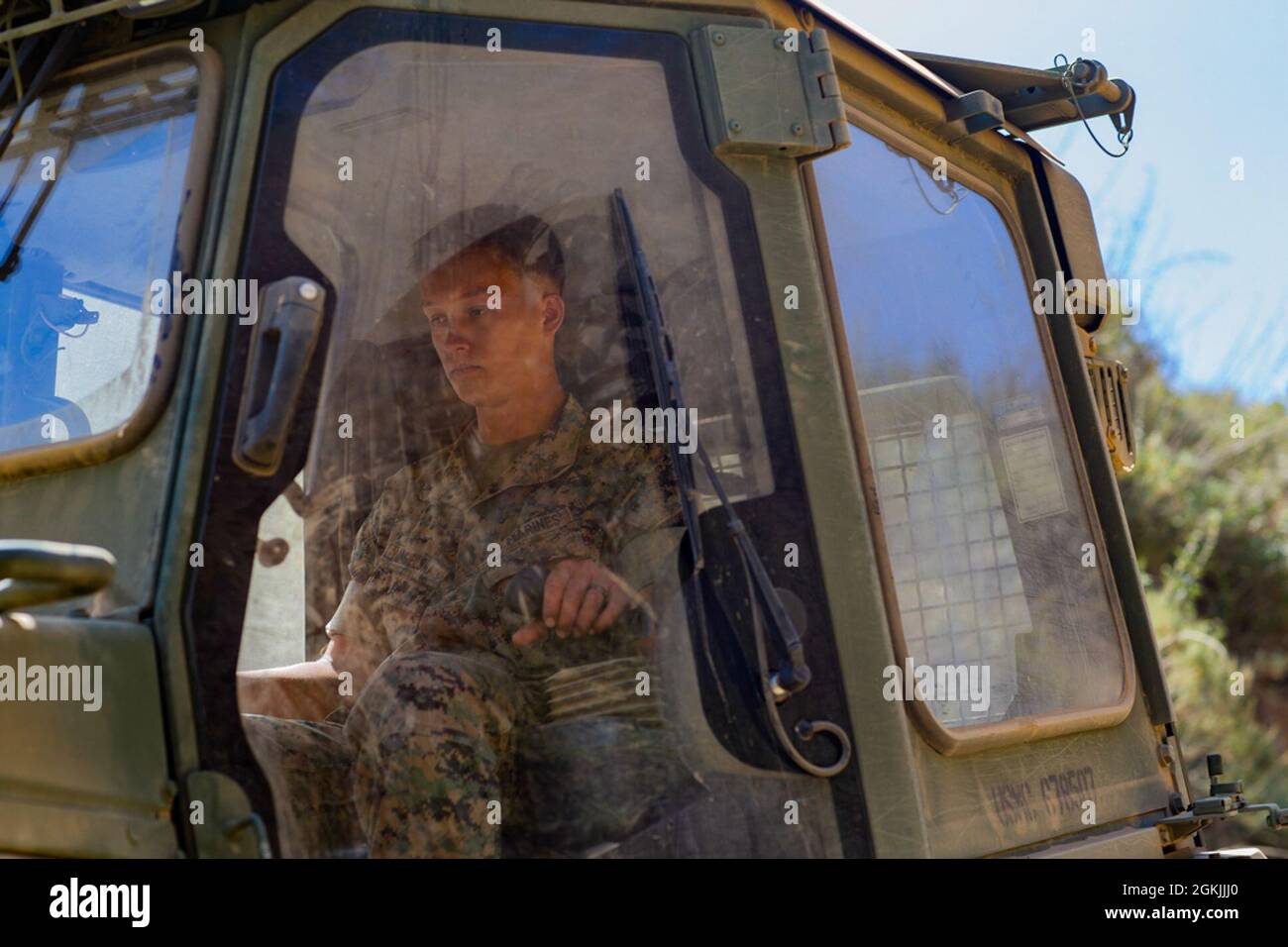 U.S. Marine Corps Lance Cpl. Karsten C. Jagielski, an engineer ...
