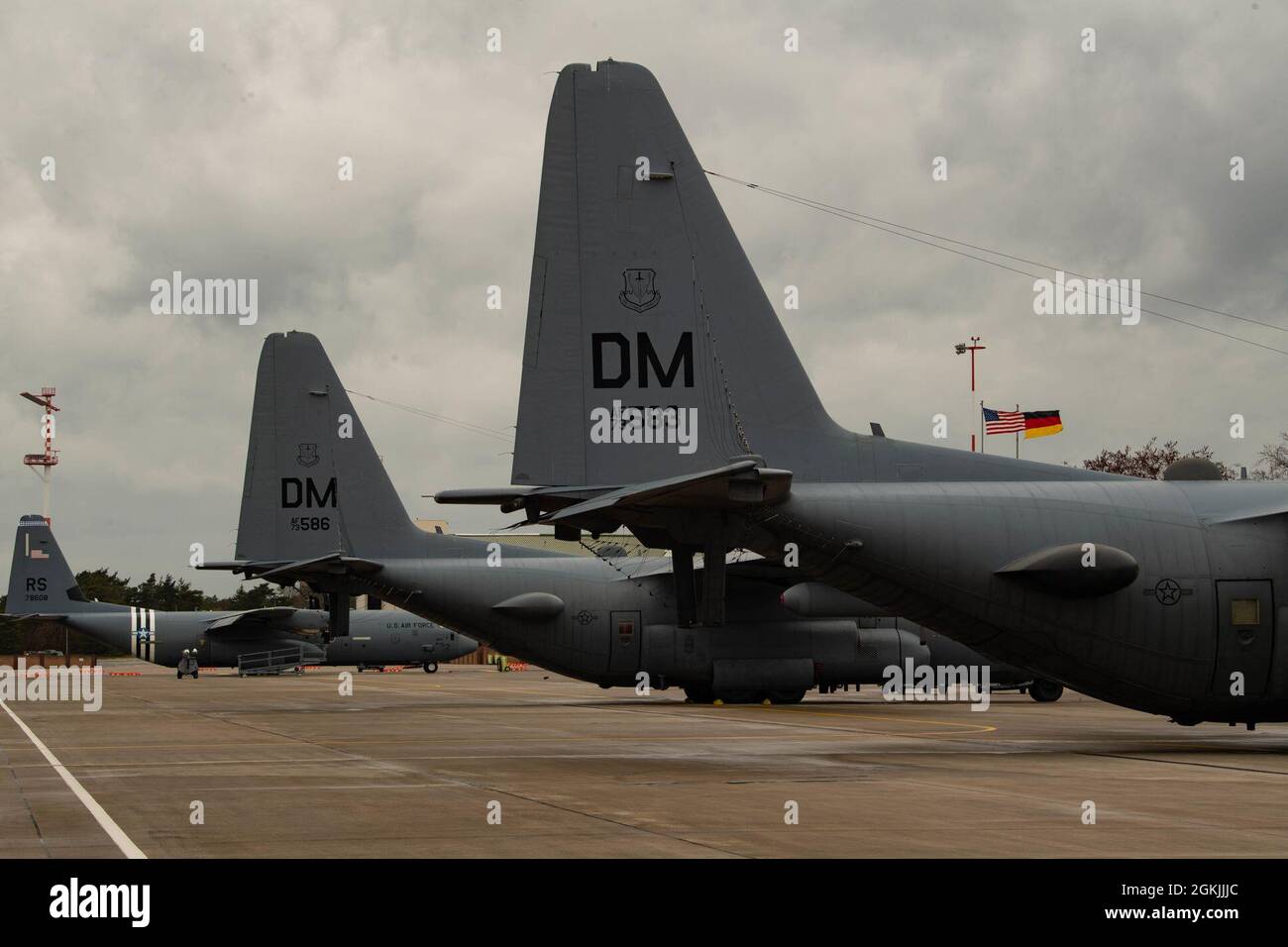 Two EC-130H Compass Call aircraft assigned to Davis-Monthan Air Force ...