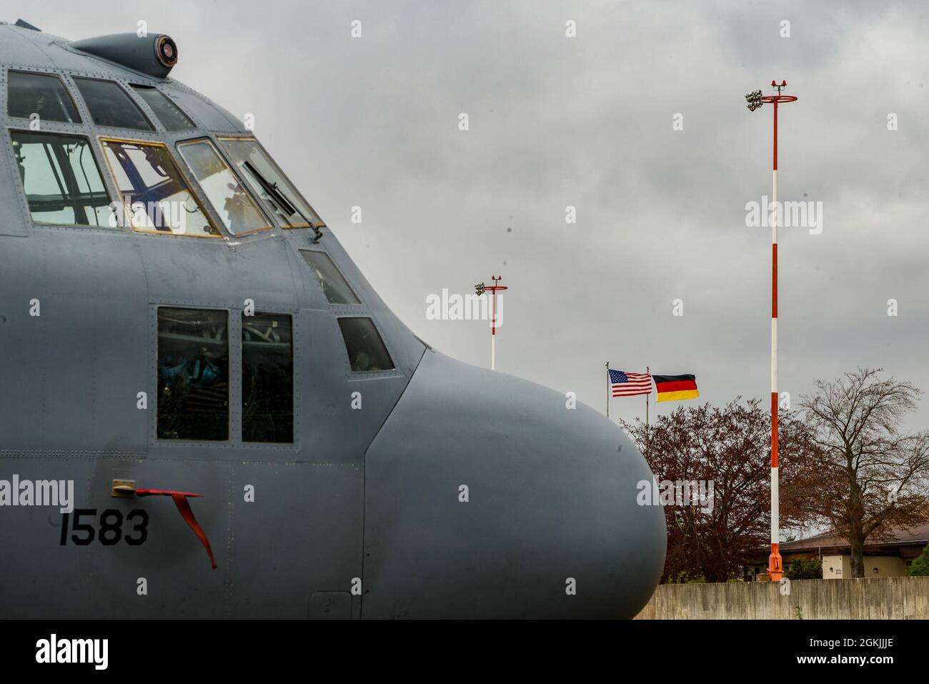 An EC-130H Compass Call aircraft assigned to Davis-Monthan Air Force ...