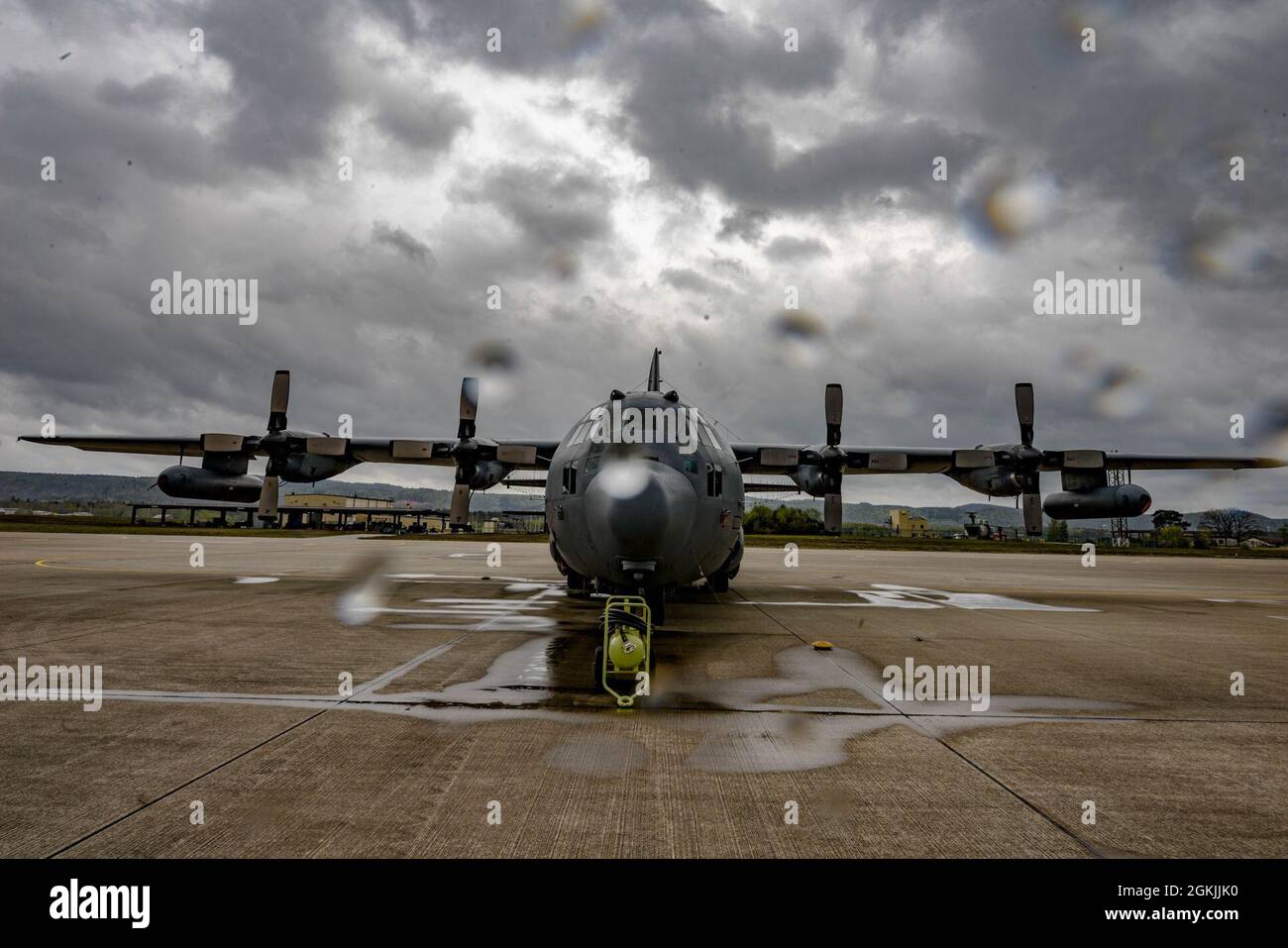 An EC-130H Compass Call aircraft assigned to Davis-Monthan Air Force ...