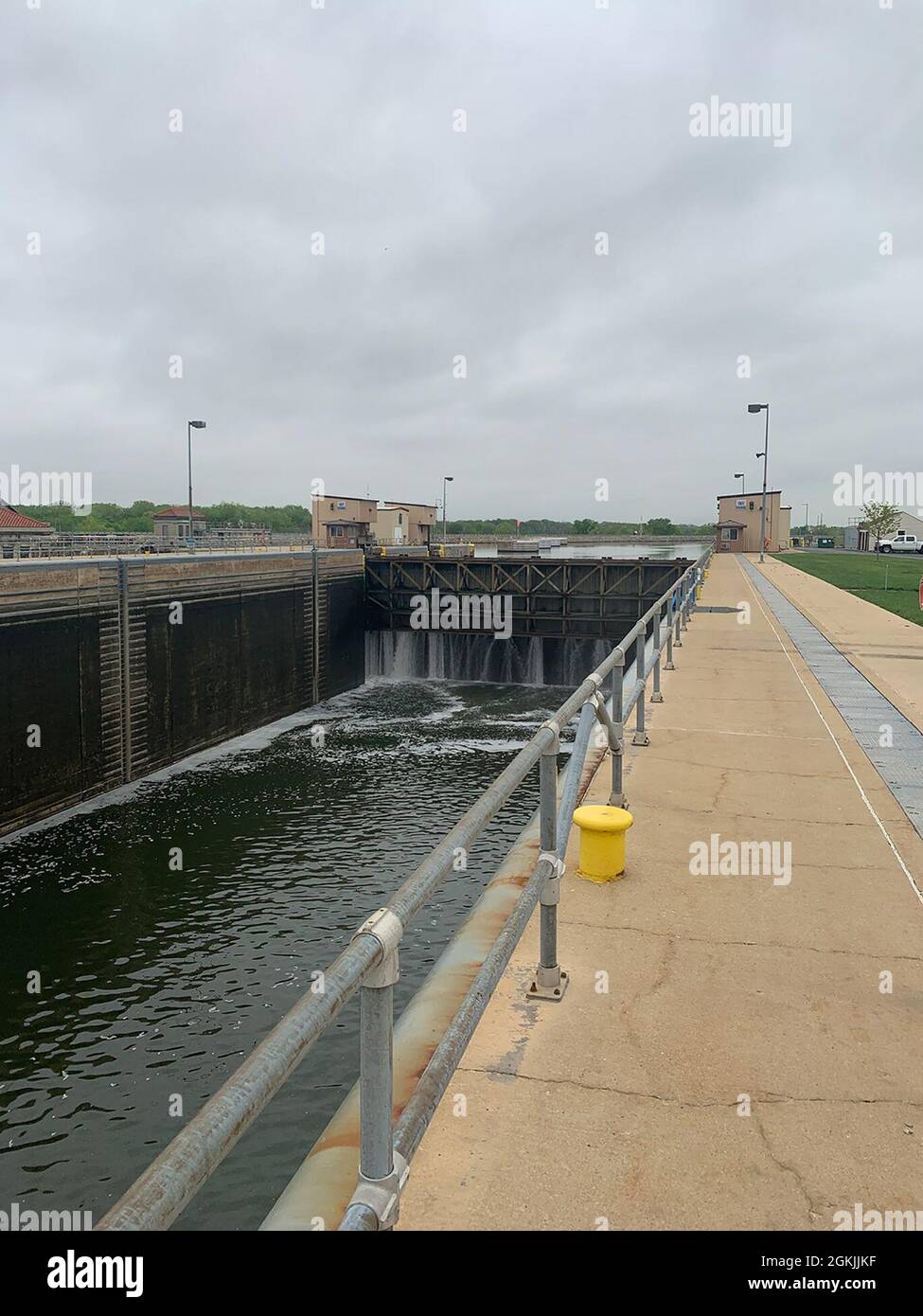 Lockport Lock, upper lift gate Stock Photo - Alamy
