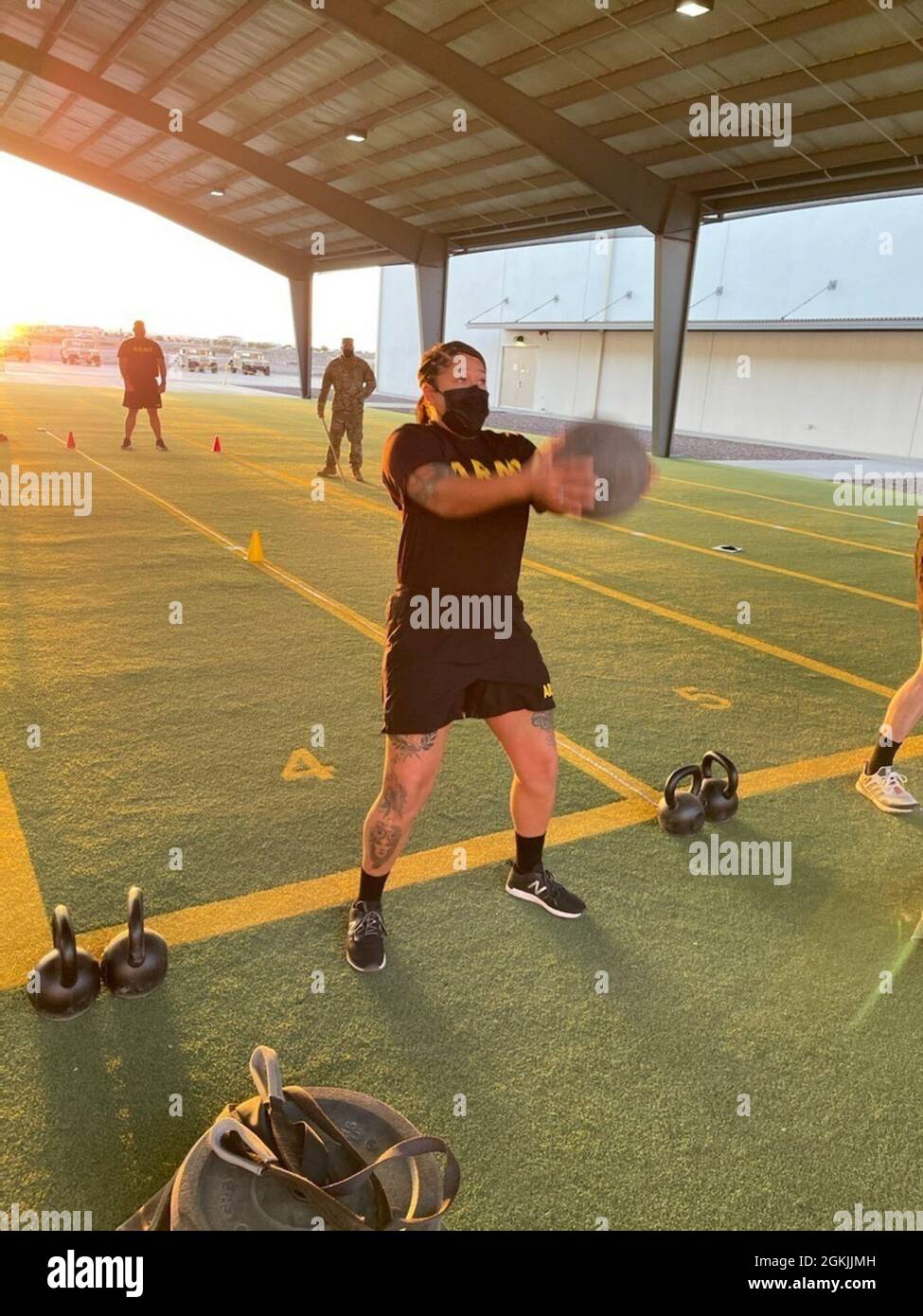 Standing Backward Medicine Ball Throw