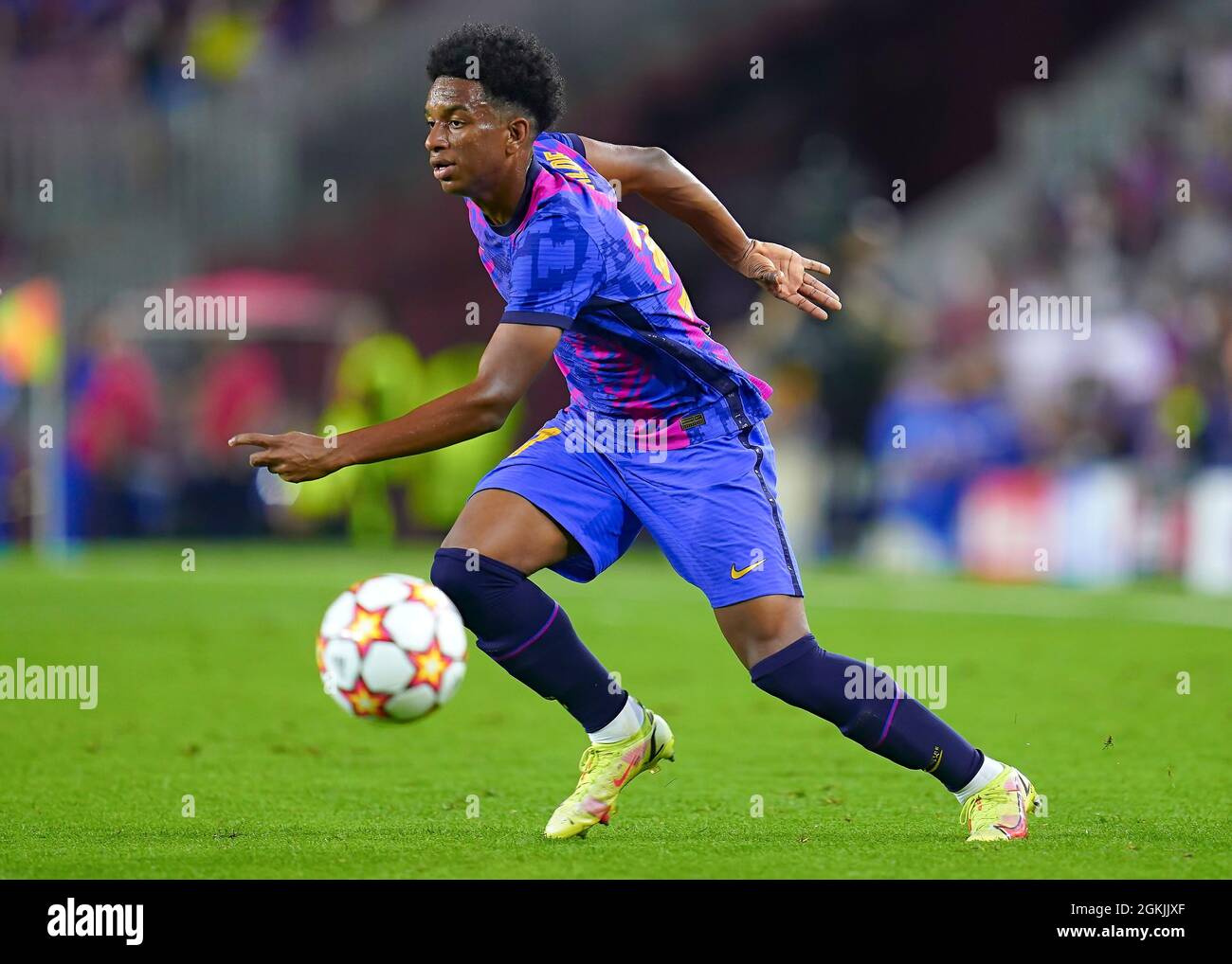 Alejandro Balde of FC Barcelona during the UEFA Champions League match ...