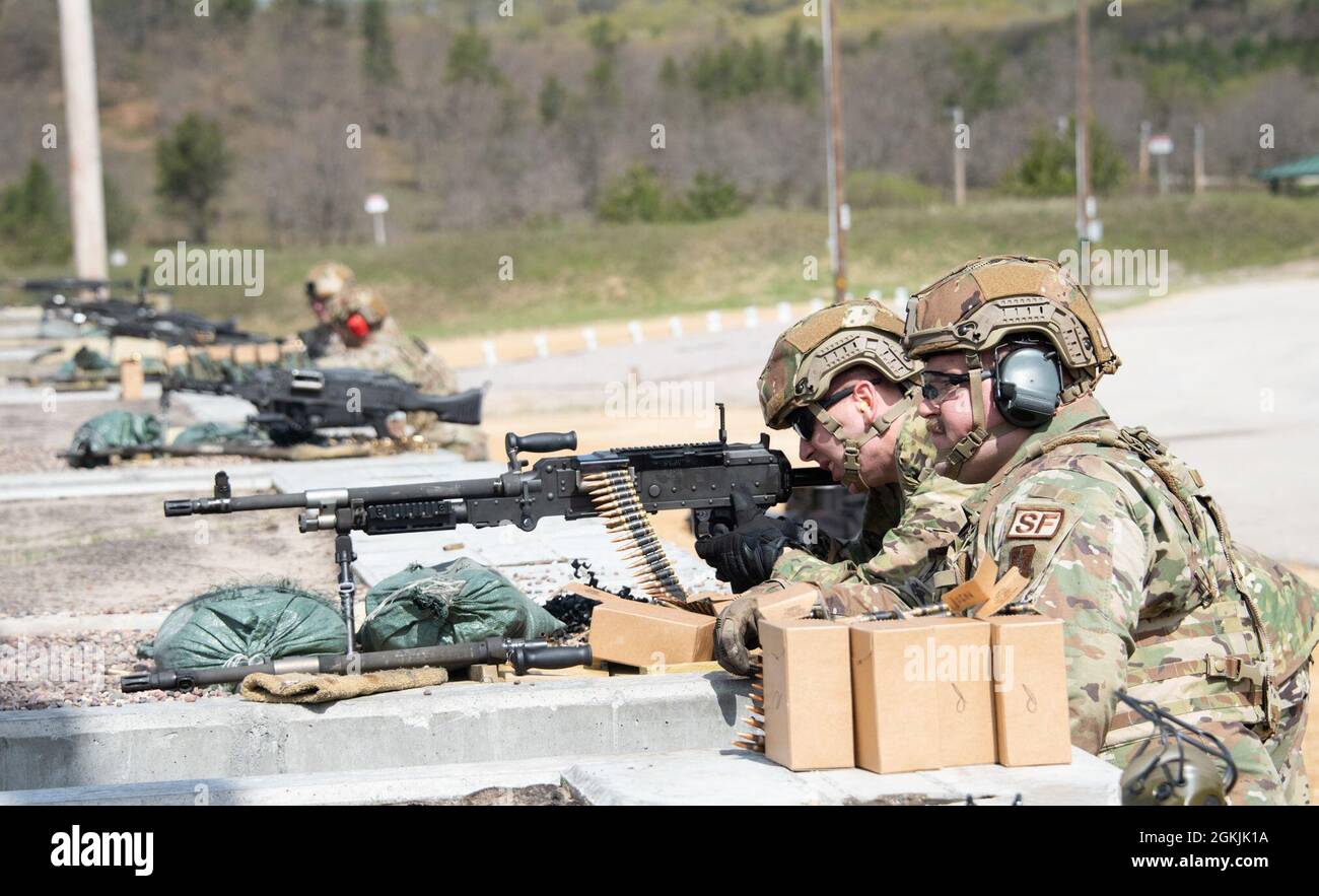 Members of the 114th Security Forces Squadron with South Dakota Air ...