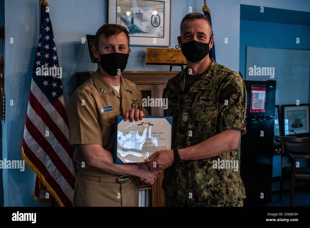 Capt. Steven Antcliff, commanding officer of the Naval Submarine School ...