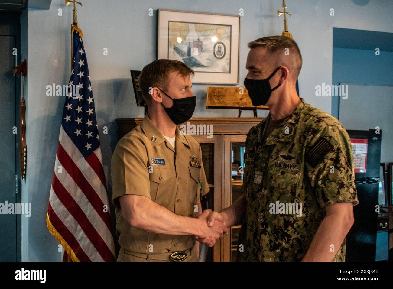 Capt. Steven Antcliff, commanding officer of the Naval Submarine School ...