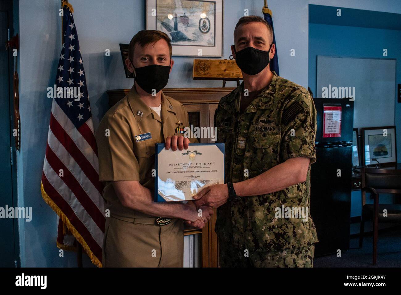 Capt. Steven Antcliff, commanding officer of the Naval Submarine School ...