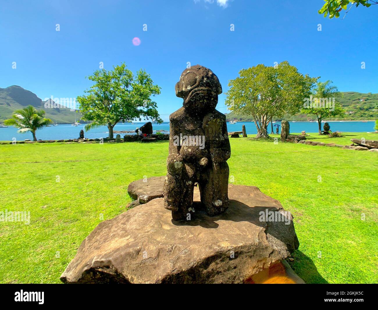 Taiohae, Nuku Hiva, Marquesas; French Polynesia; South Pacific Stock ...