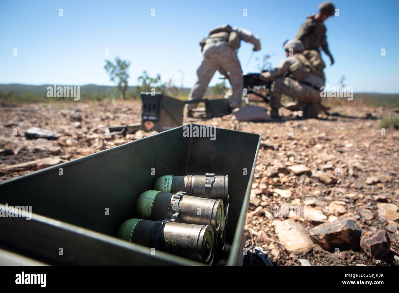 U.S. Marines with Marine Rotational Force - Darwin perform maintenance ...