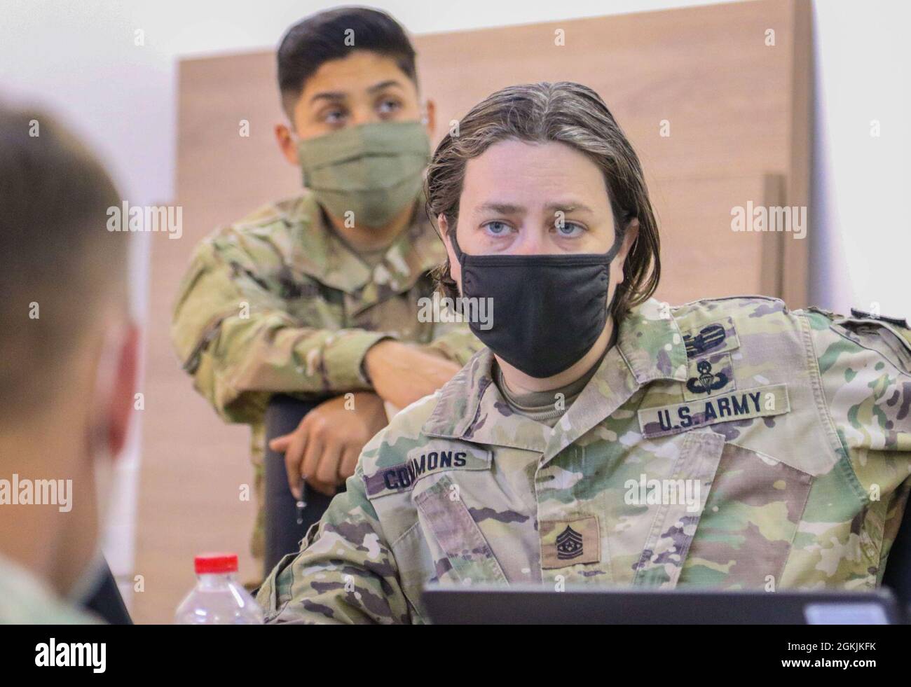 U.S. Army Paratrooper CSM Eva Commons assigned to 82nd Airborne ...