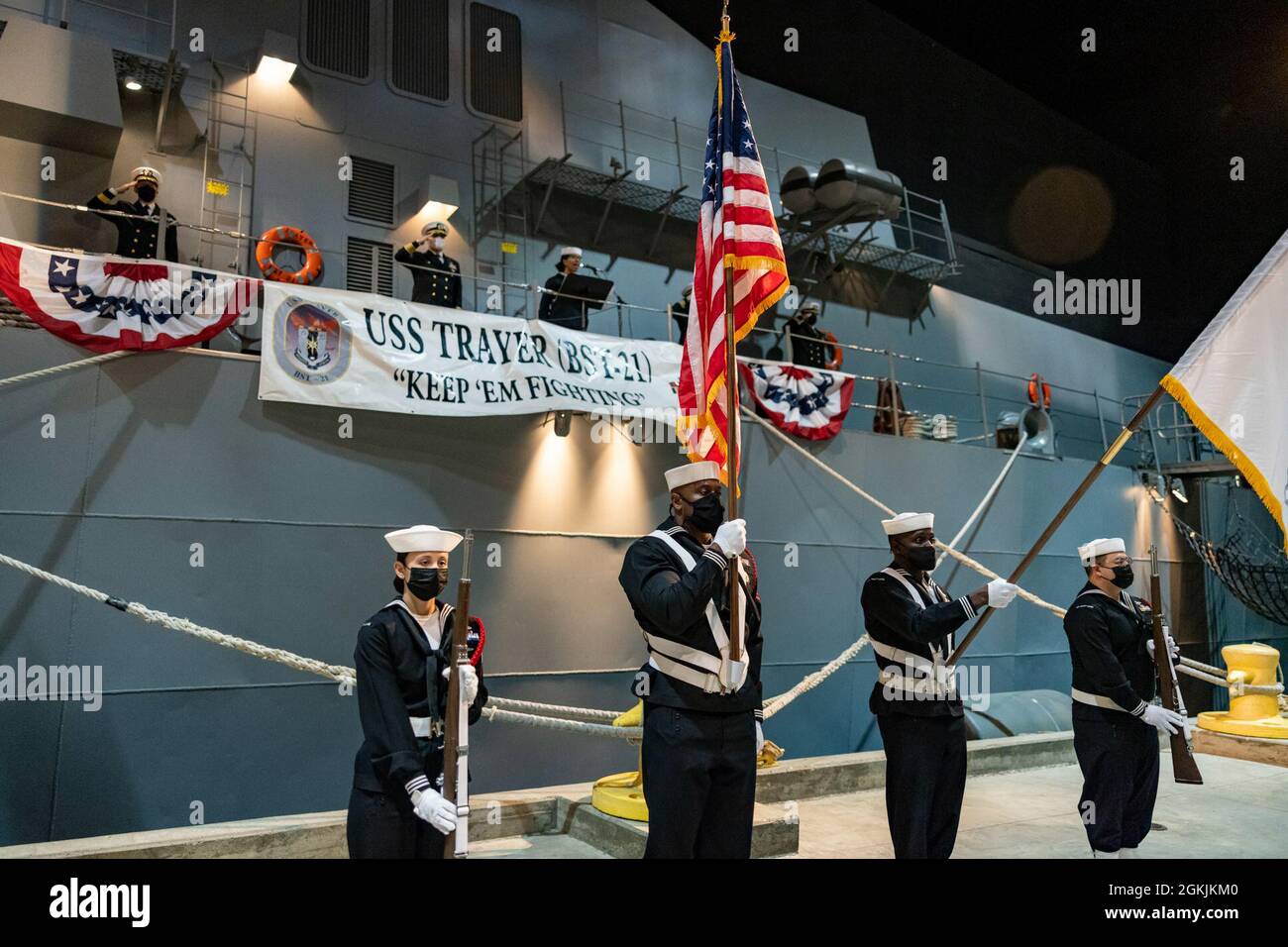 Members of the official party at the Recruit Training Command (RTC ...