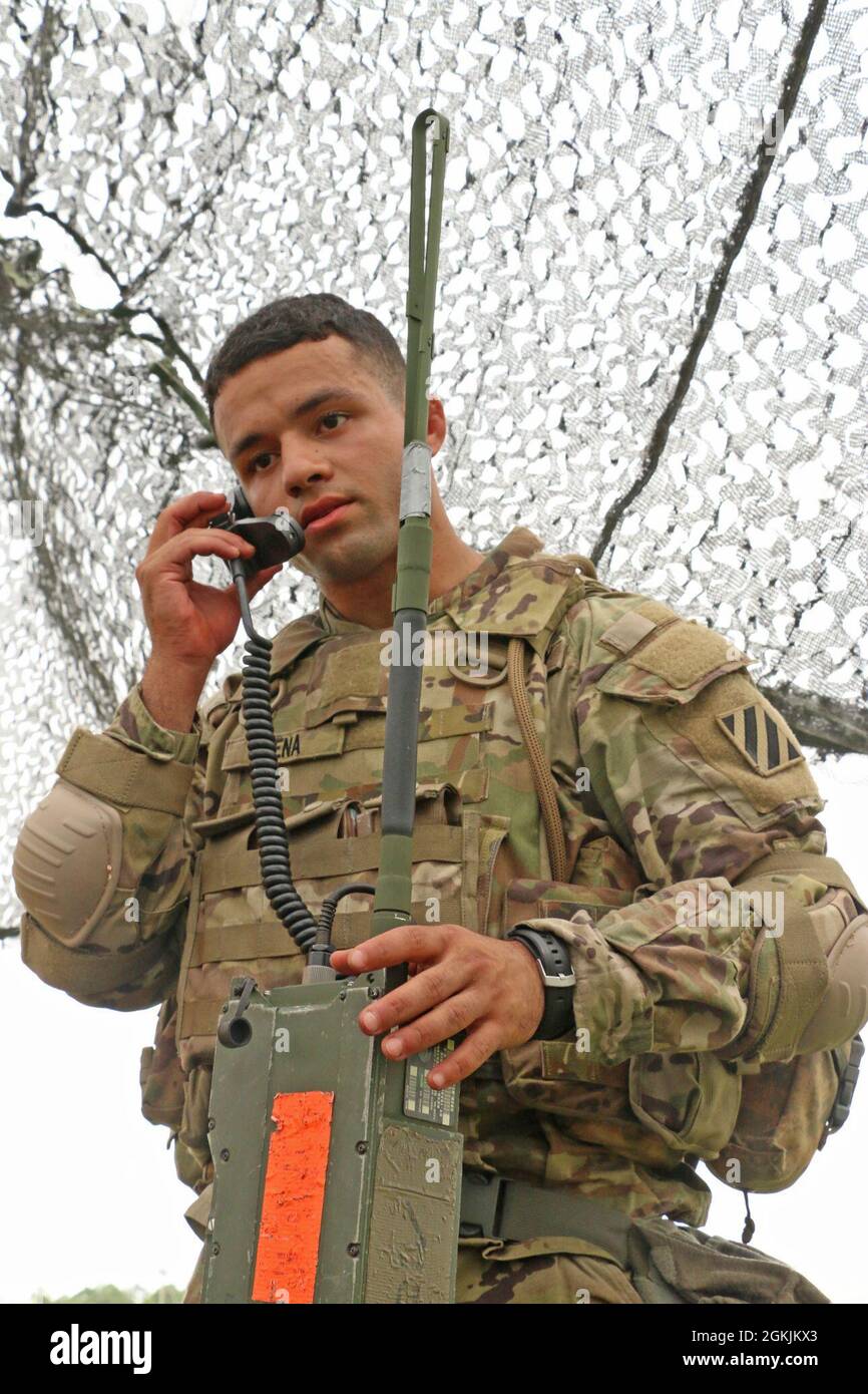 U.S. Army Pfc. Luis Peña, an infantryman assigned to 3rd Battalion ...