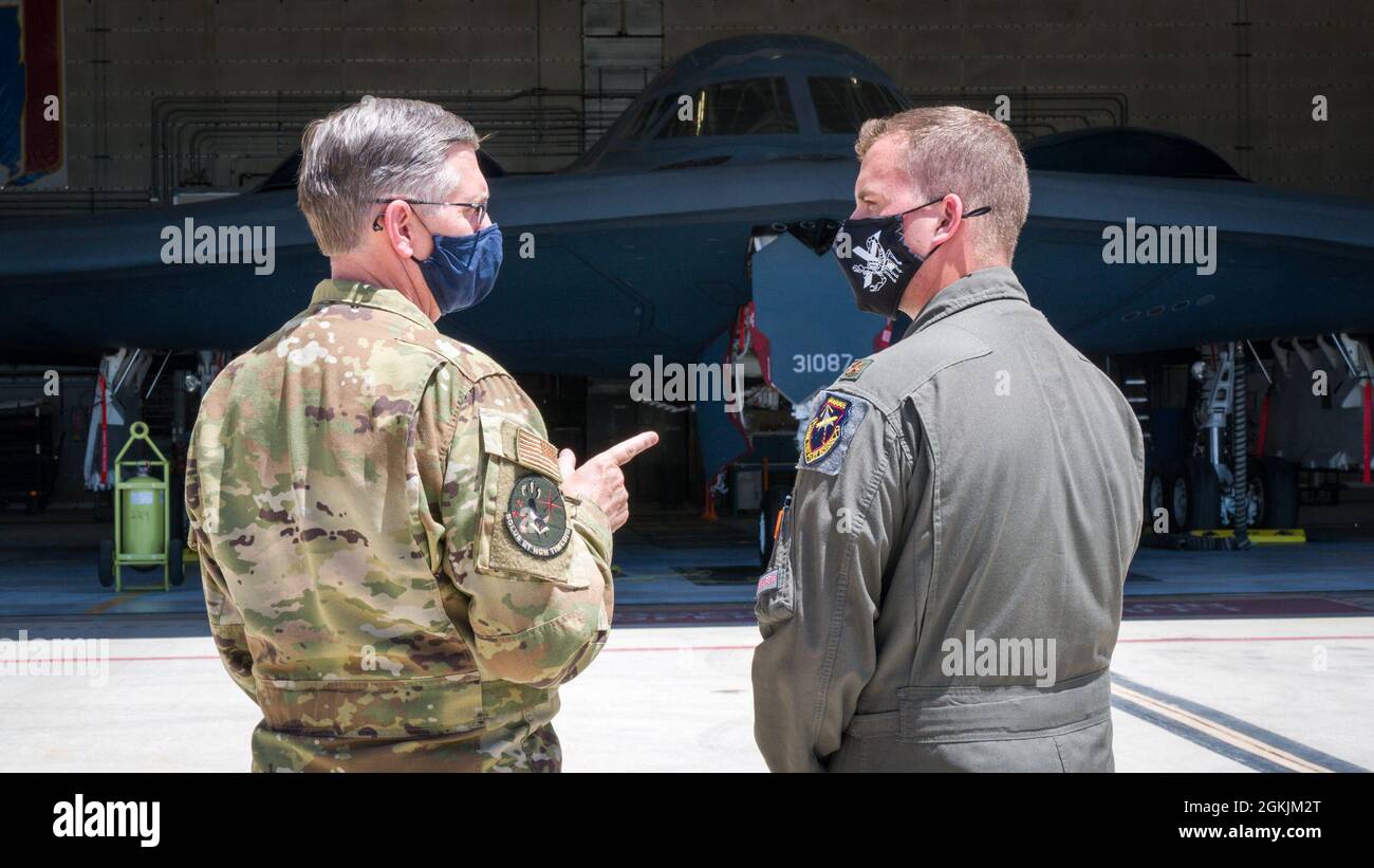 Maj. Cameron Horn, 419th Flight Test commander, discusses current B-2 ...