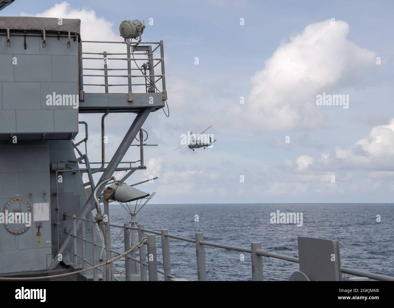 An MH-60R Sea Hawk, assigned to the “Wolf Pack” of Helicopter Maritime ...