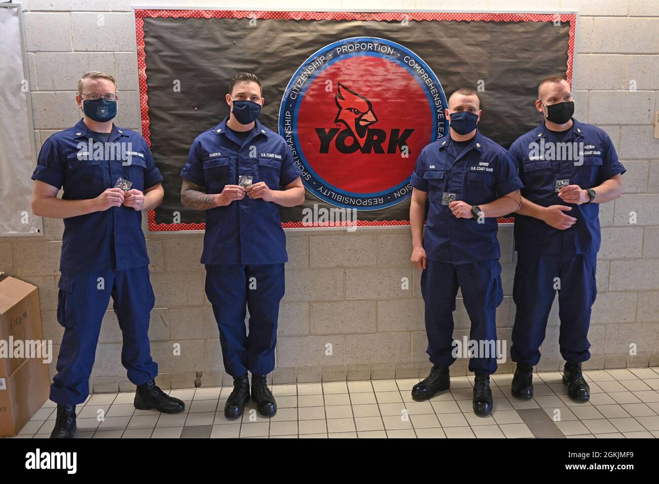 U.S. Coast Guard Reserve members from Massachusetts and New York ...