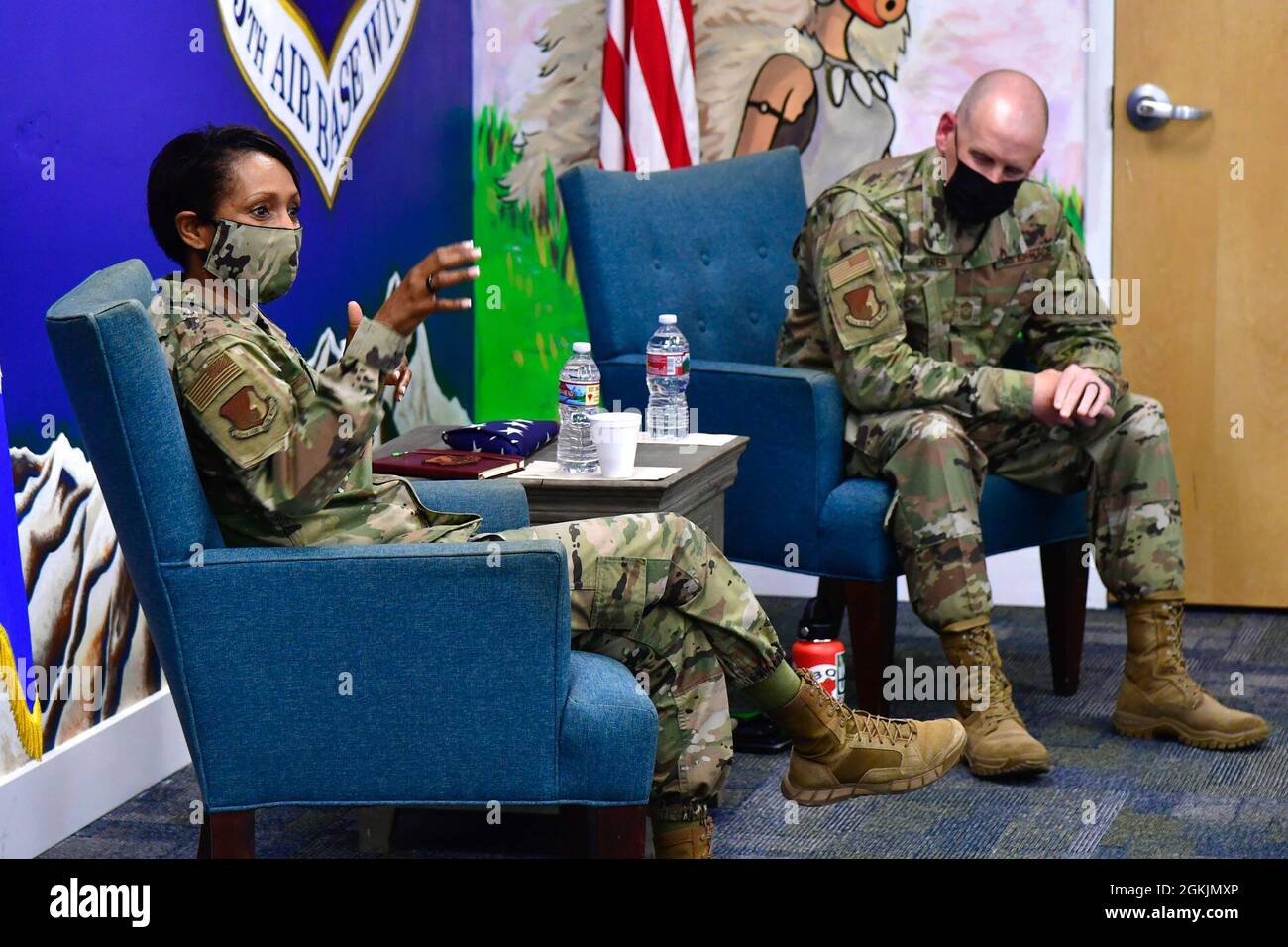 Col. Jenise Carroll, 75th Air Base Wing commander, and Chief Master Sgt ...