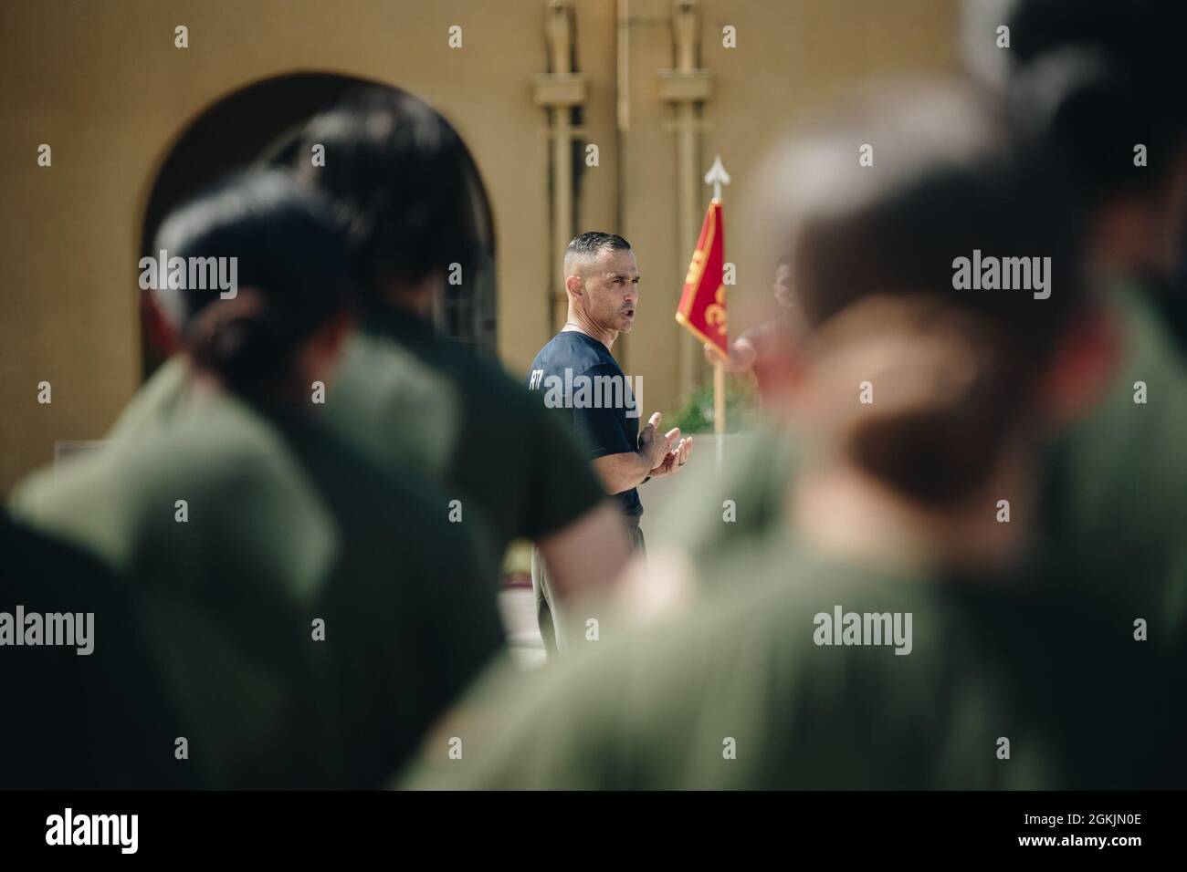 U.S. Marine Corps Col. Matthew J. Palma, commanding officer of Recruit ...