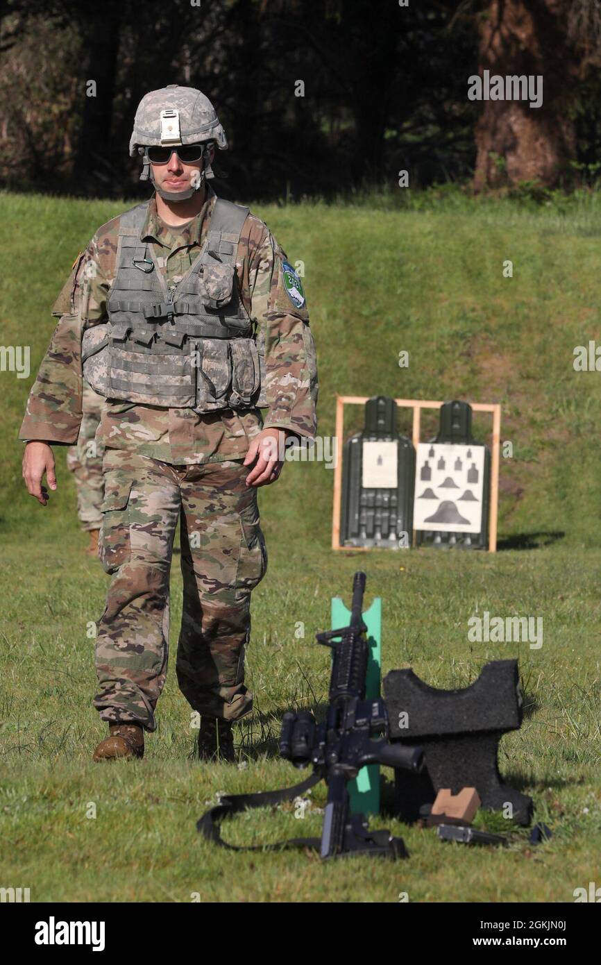 U.S. Army Staff Sgt. Joshua Barry, an Infantry Squad Leader with the 1 ...