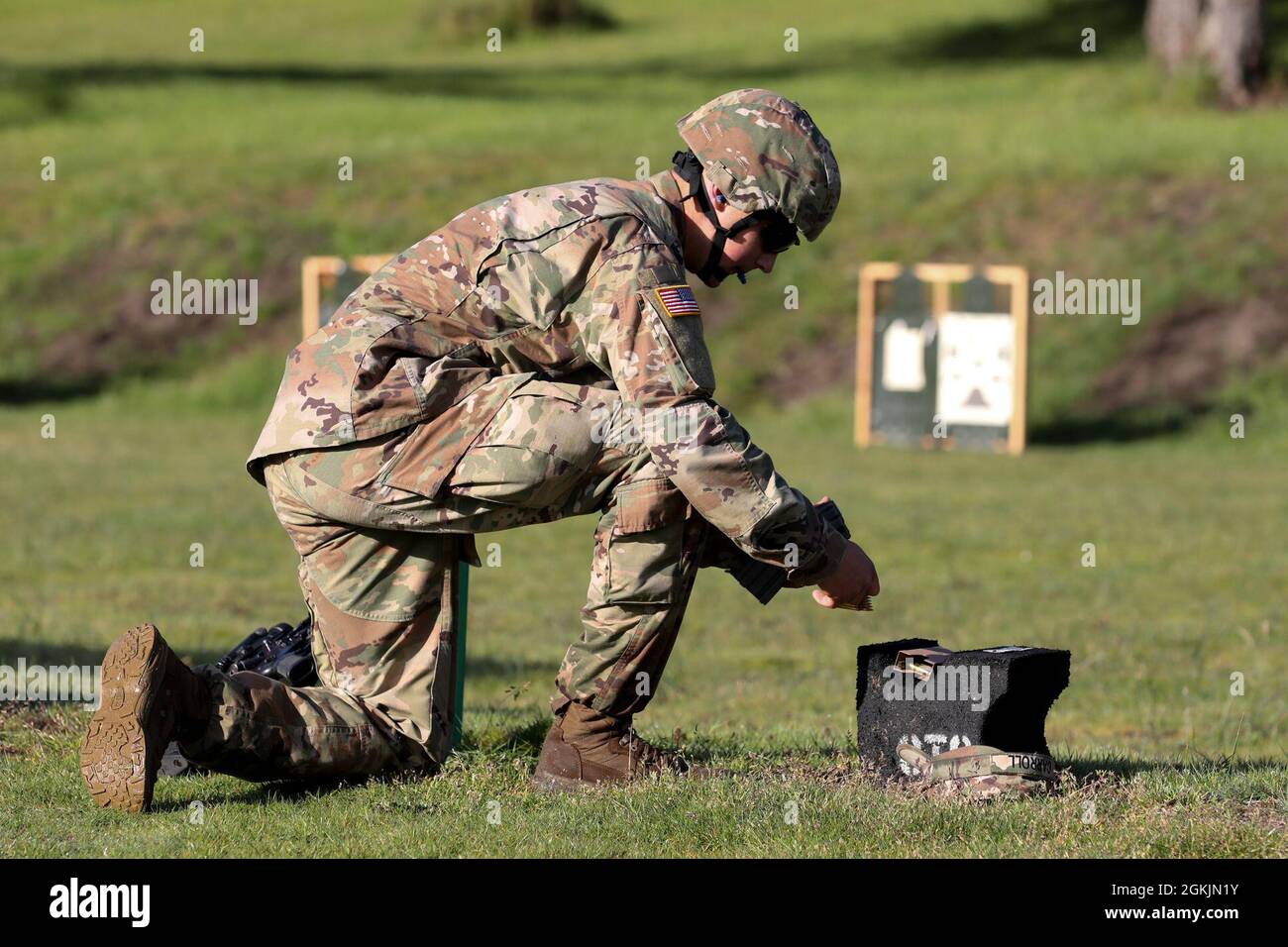 U.S. Army Spc. Aiden Carroll, a Horizontal Construction Engineer with ...
