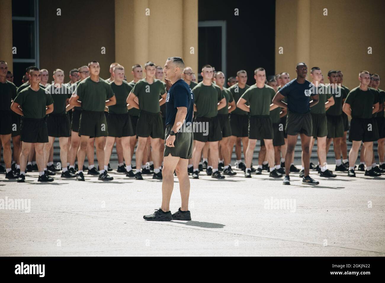 U.S. Marine Corps Col. Matthew J. Palma, commanding officer of Recruit ...