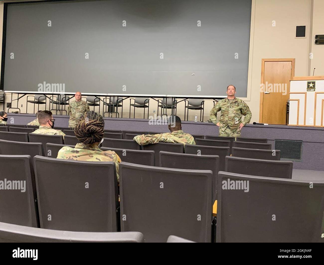 A fully vaccinated V Corps command sergeant major, Command Sgt. Maj ...