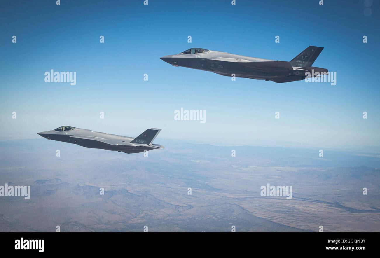 U.S. Air Force and Royal Danish Air Force F-35A Lightning II fighter ...