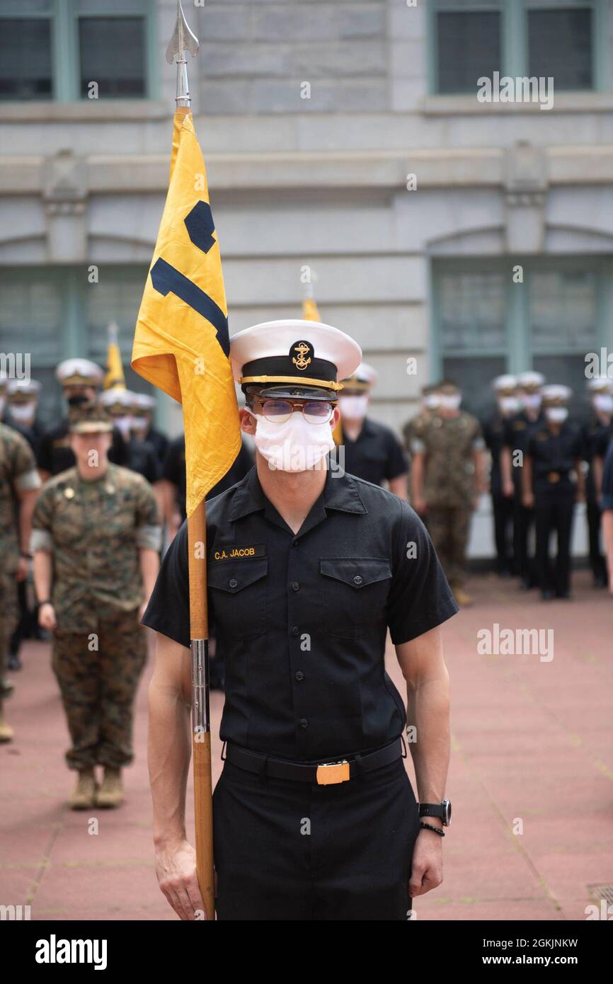 ANNAPOLIS, Md. (May 5, 2021) U.S. Naval Academy Midshipmen hold noon ...