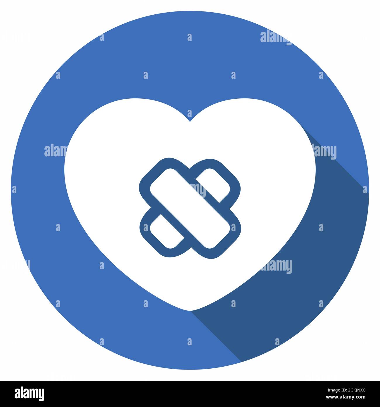 Icon Vector of Heart Surgery - Long Shadow Style - Simple illustration ...