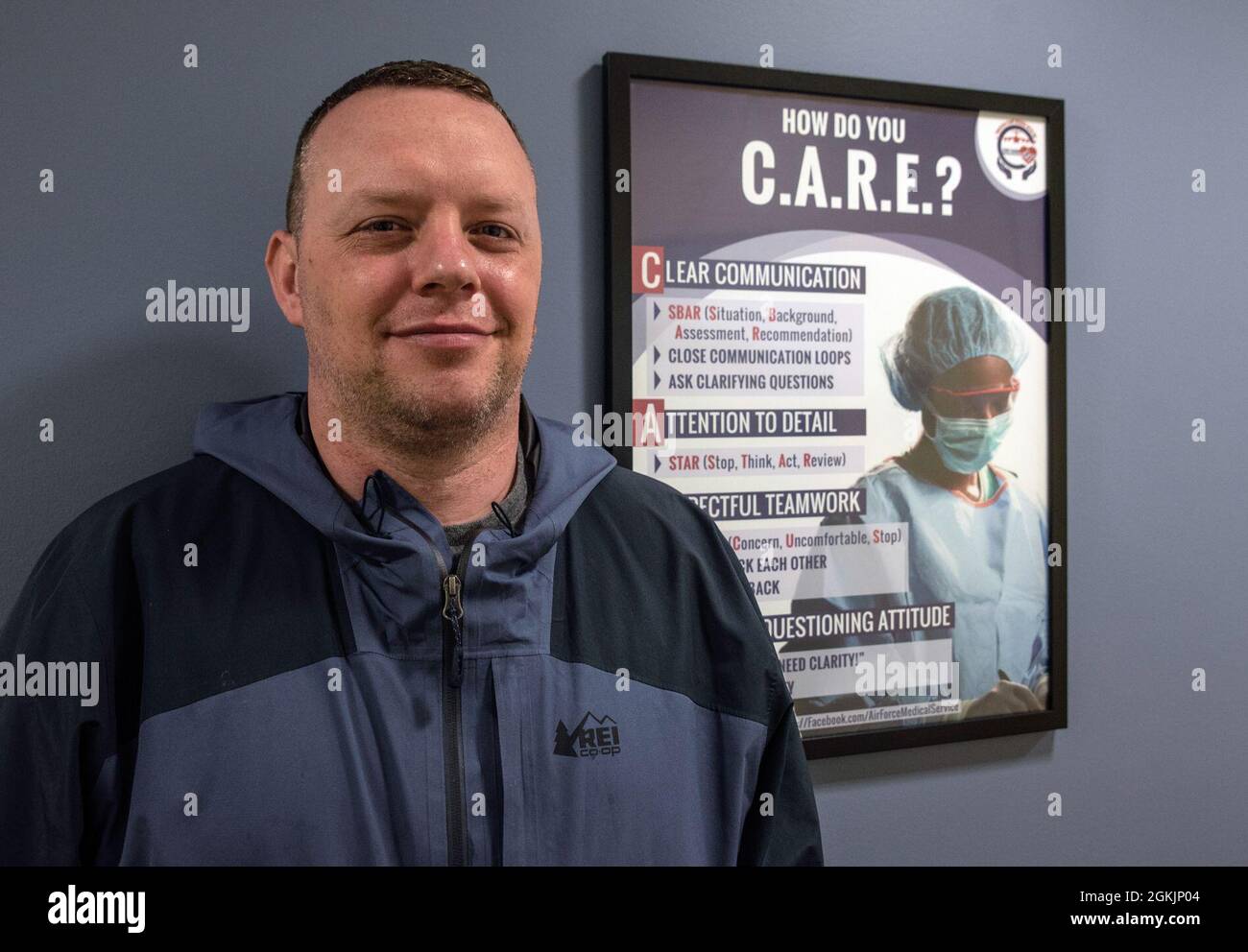 Daniel Andrews, clinical nurse and disease management with the 62nd ...