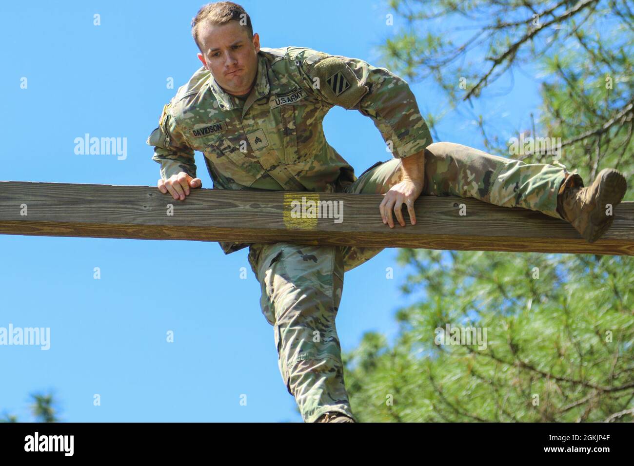 Sgt. Hunter Davidson, an infantrymen assigned to 3rd Battalion, 15th ...